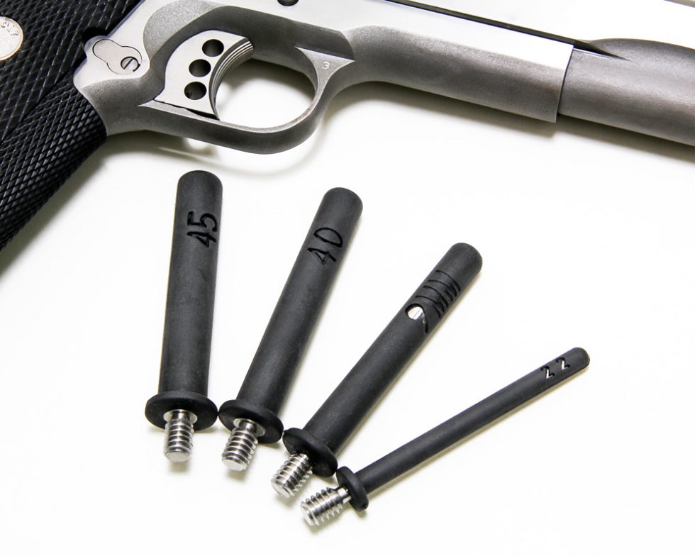 Caliber Pins | Gun Safety Pins for Mounting 9mm, .22, .45 & More